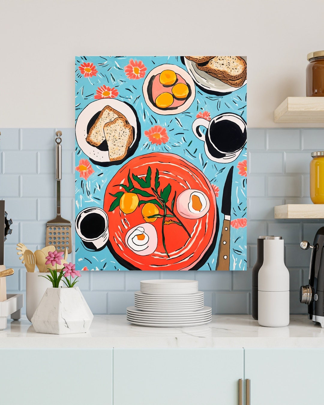 Coffee Table PAINT by NUMBER Kit, Beginners Paint by Number Kit, Number ...