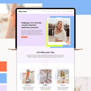 Elliot Wordpress Theme Feminine Wordpress Theme Elementor - Etsy