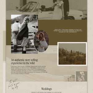 Emilia Wordpress Theme | Feminine Wordpress Theme | Free Elementor Plugin | Photography Theme - Etsy