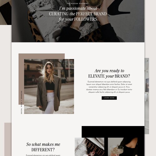 Rilee Wordpress Theme Feminine Wordpress Theme Elementor - Etsy
