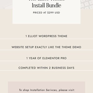 Elliot Wordpress Theme Feminine Wordpress Theme Elementor Pro Theme Business Theme - Etsy