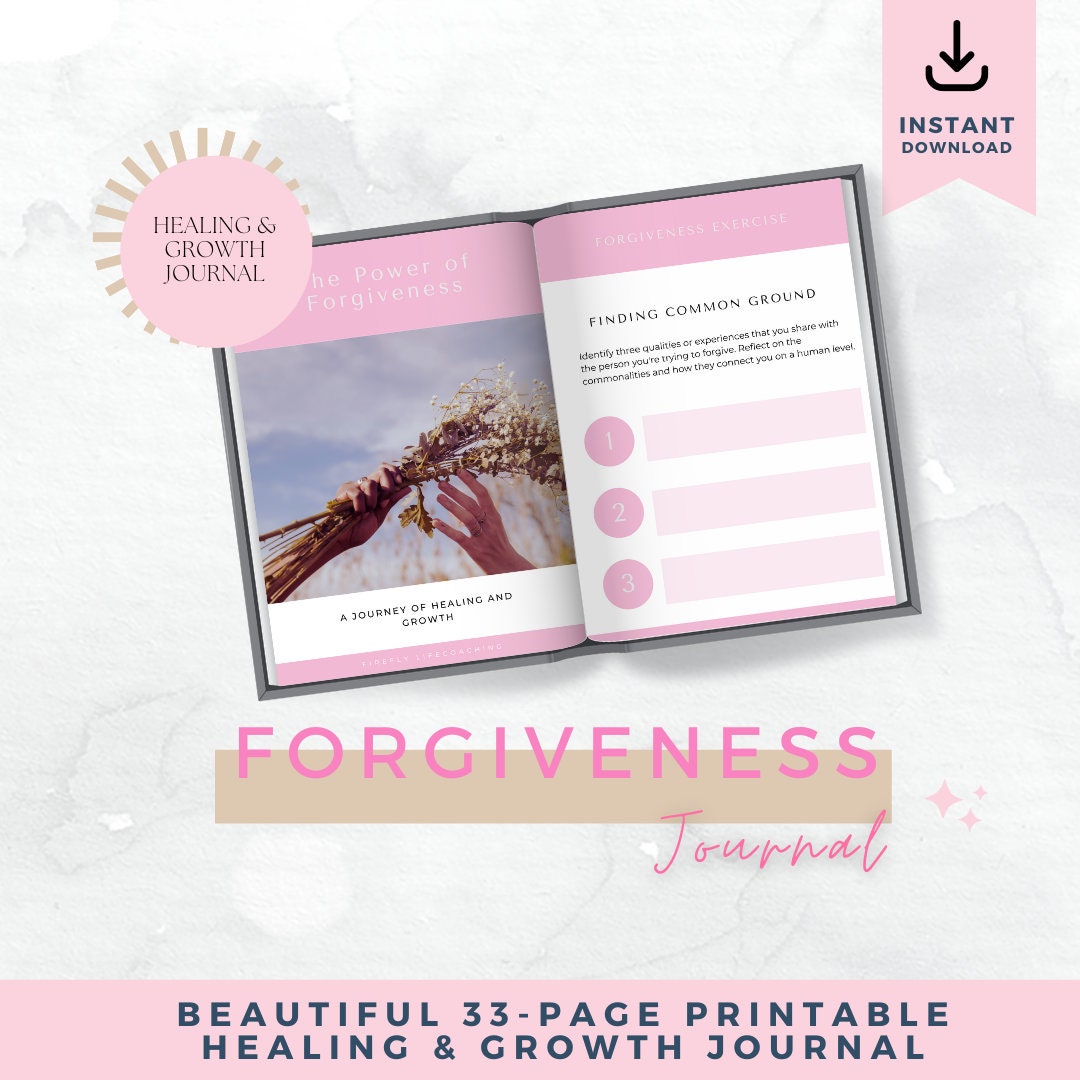 Forgiveness Journal, Moving On, Self-esteem and Self-worth, Mental ...