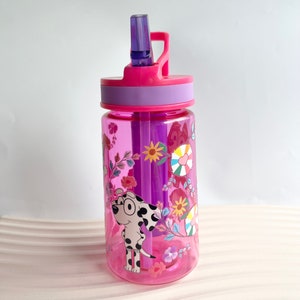 Bluey Kids Water Bottle pink Kids Drink Bottle Bluey Water Bottle - Etsy