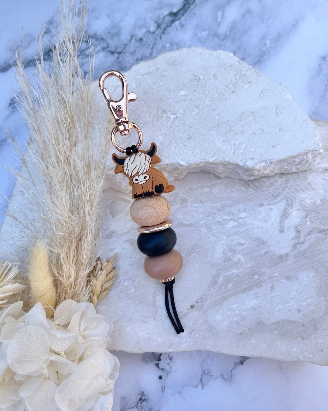 Highland Cow Keychain Brown Keys Accessories Highland Cow Gifts ...