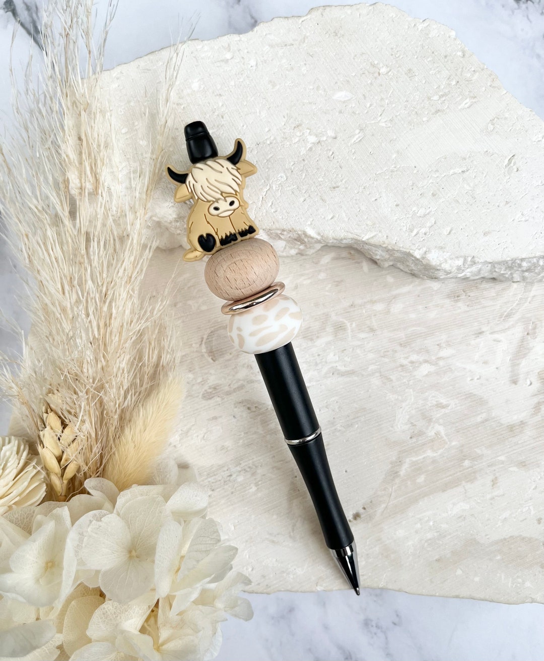 Highland Cow Pen Beaded Pen Highland Cow Gifts Highland Cow Accessories ...