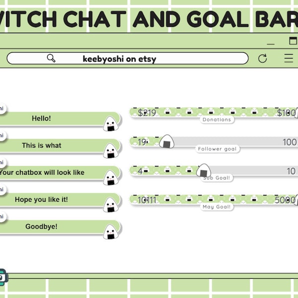 Donation Goal Twitch Widget - Etsy