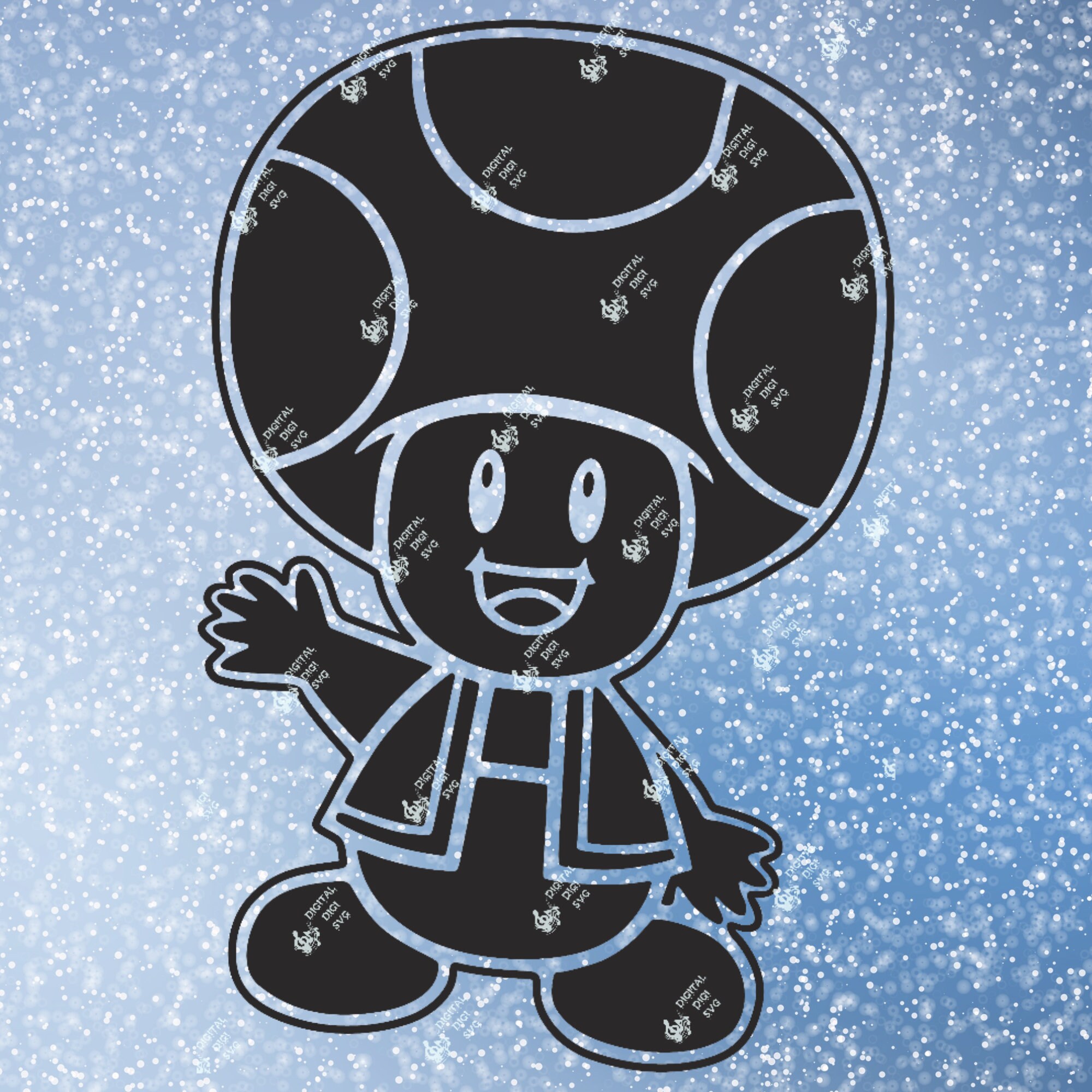 Mushroom Toad SVG Toad SVG Toad Cut File Toad Digital - Etsy Hong Kong