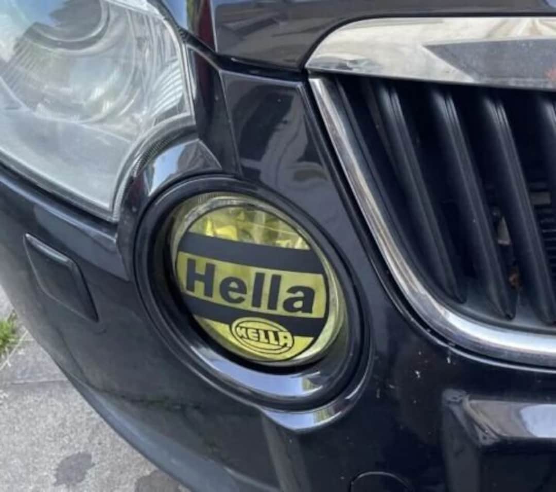 HELLA Rally Car STICKERS Spot Light Headlight Cover - Etsy