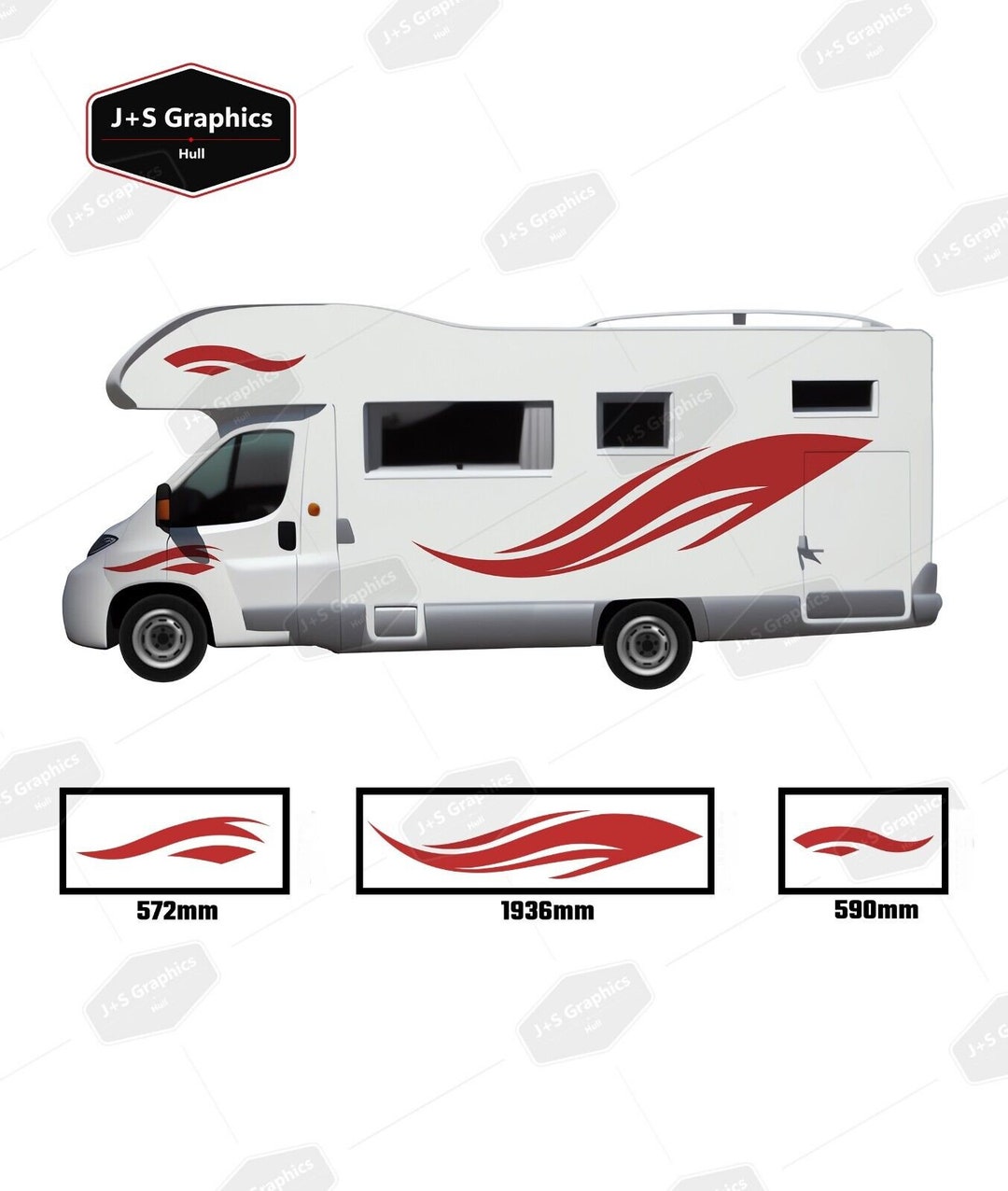 Motorhome Graphics Stickers Decals Camper Van Caravan Horsebox 03 - Etsy UK