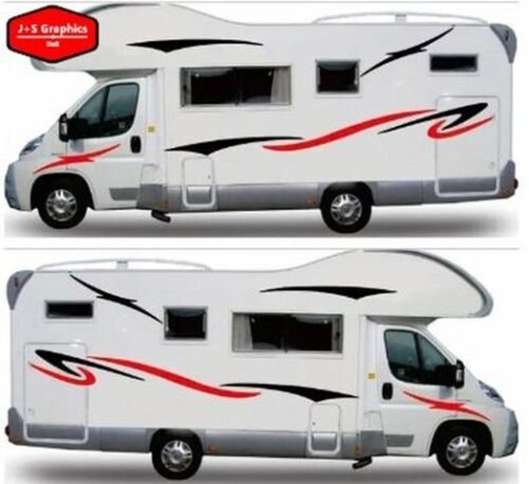 Motorhome Graphics Stickers Decals Camper Van Caravan Horsebox Ducato ...