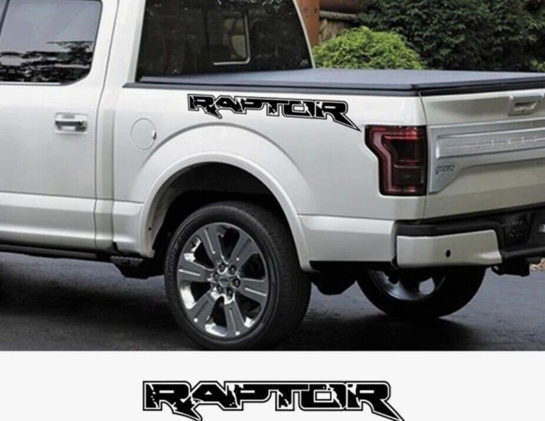 Ford Raptor Pickup Truck Side Vinyl Decals RAPTOR Scratch off Road ...