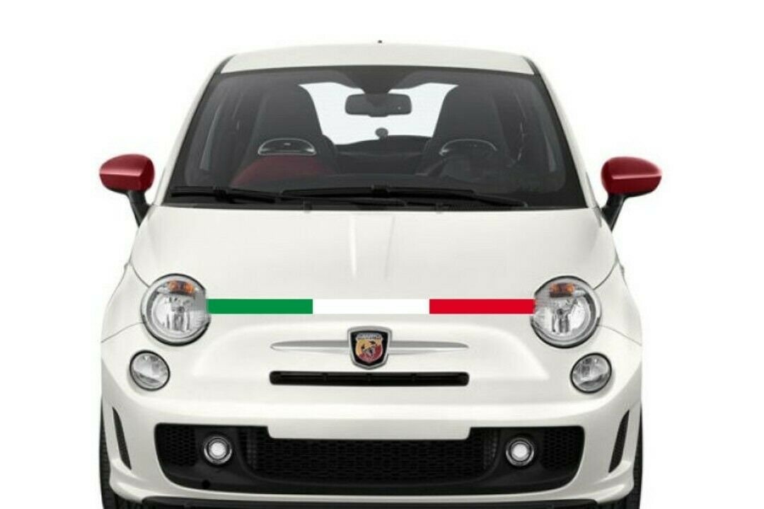 Fiat 500 Abarth Sport 595 695 Italian Italy Flag Front Back Car Vinyl ...
