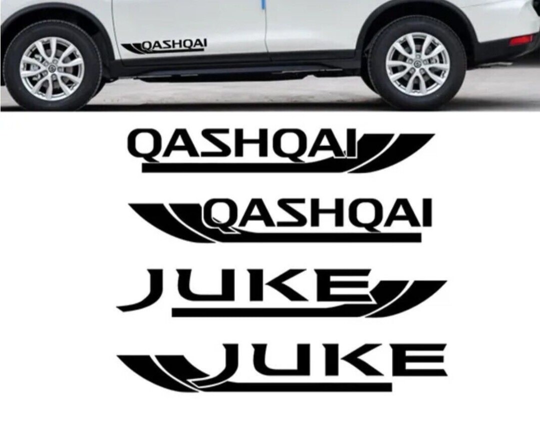 Nissan Qashqai or Juke Side Stripes Decals Car Stickers Vinyl Graphics ...