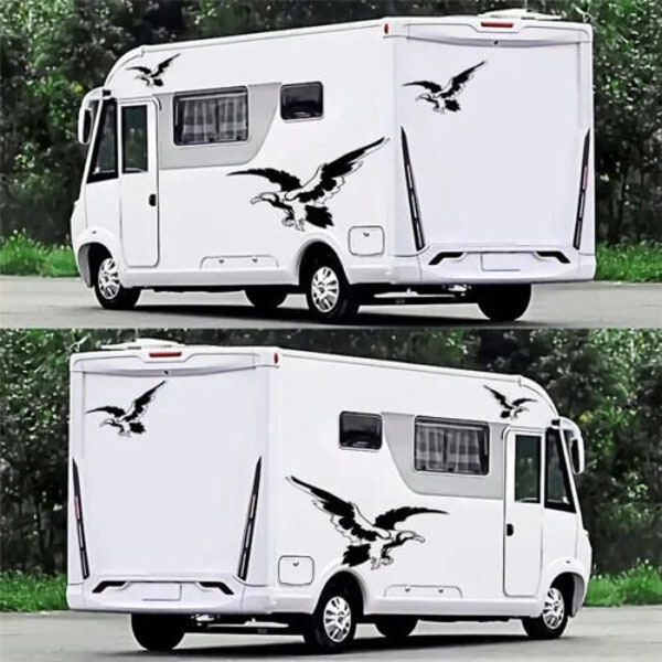 Universal Fitting Motorhome Caravan Graphics Decals Stickers Camper Van ...