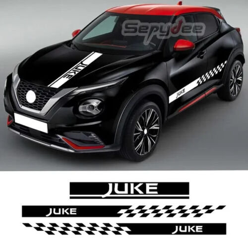 Nissan Juke Bonnet and Side Decals Vinyl Stripe Checkered - Etsy UK