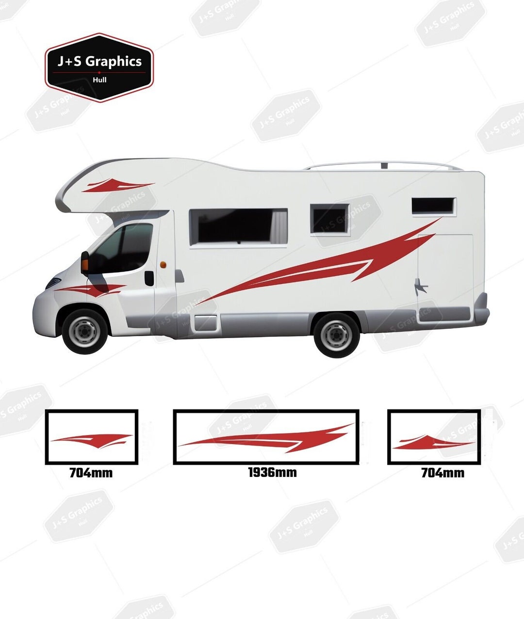 Motorhome Graphics Stickers Decals Camper Van Caravan RV CARAVAN ...
