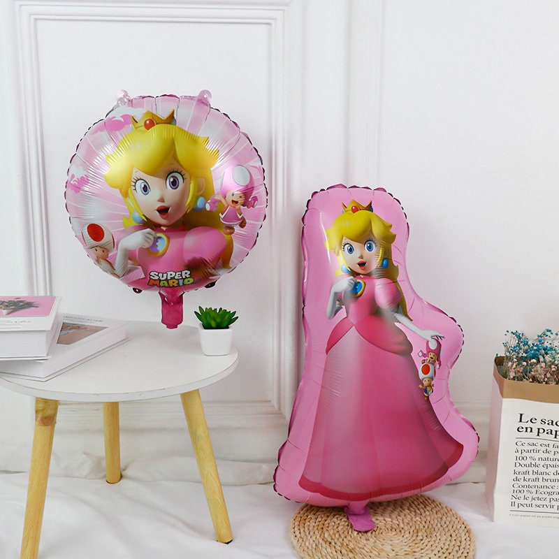18 Pcs Set Princess Peach Birthday Party Balloon Mario - Etsy