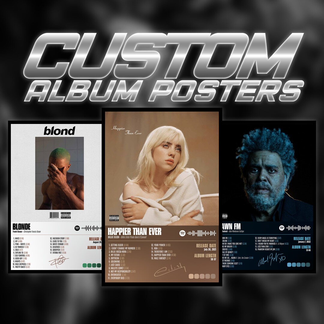 Choose Your Own Album, Custom Album Cover, Personalized Music Print ...