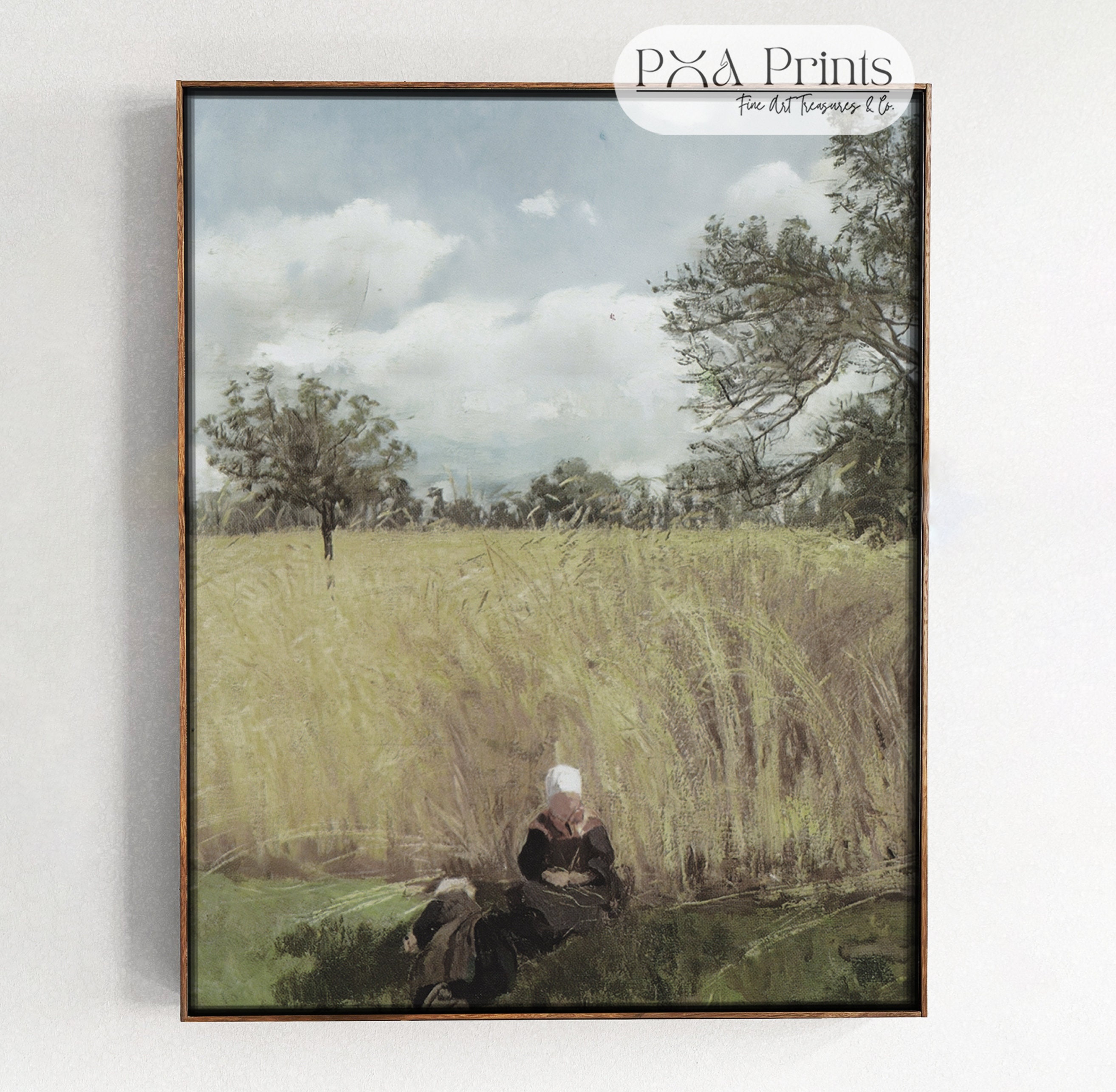 Set of Two Vintage Landscape Split Panel Art Prints Large - Etsy