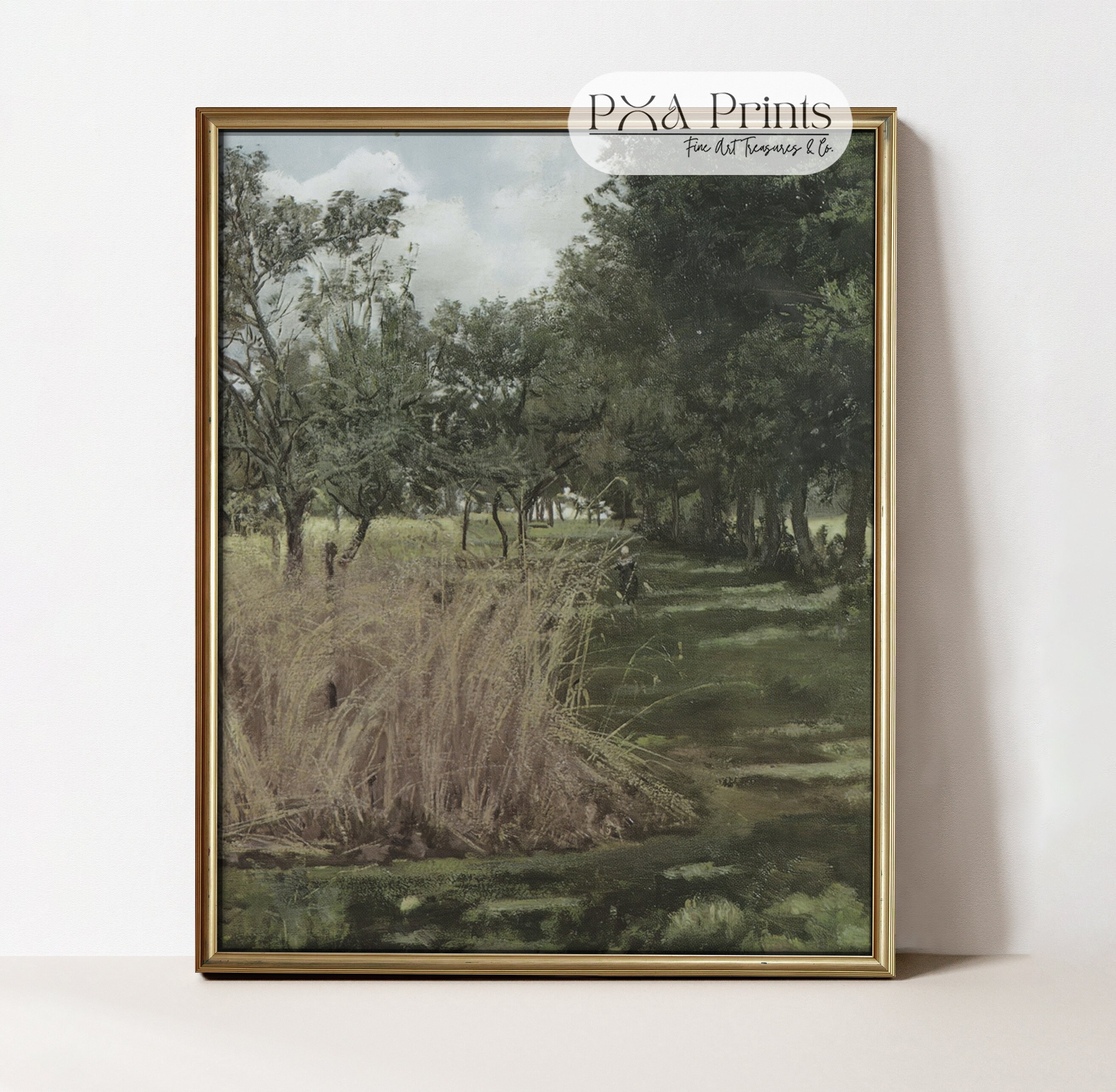 Set of Two Vintage Landscape Split Panel Art Prints Large - Etsy