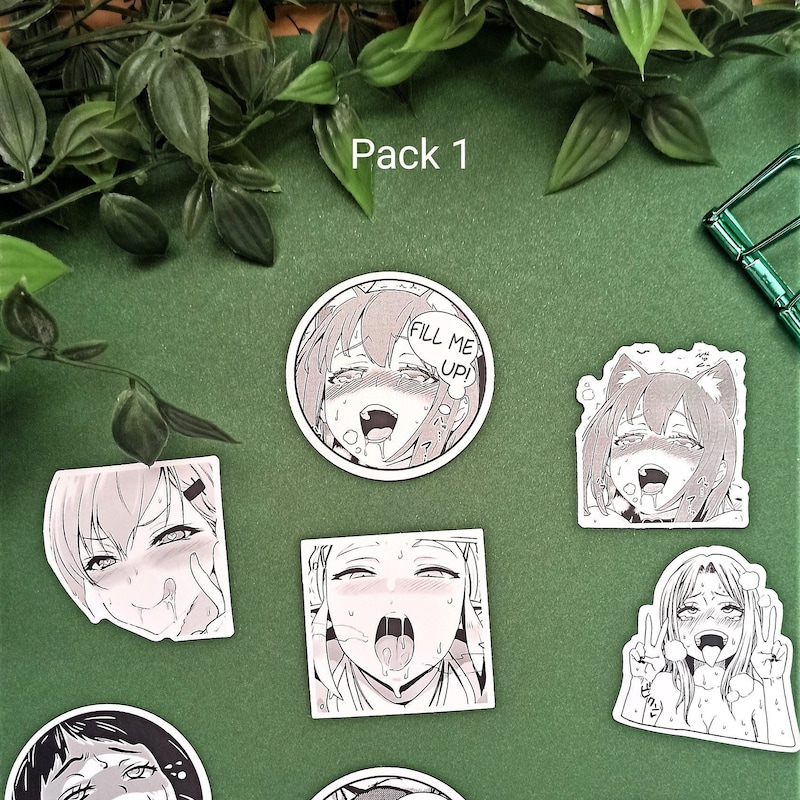 Waifu Stickers Ahegao - Etsy UK