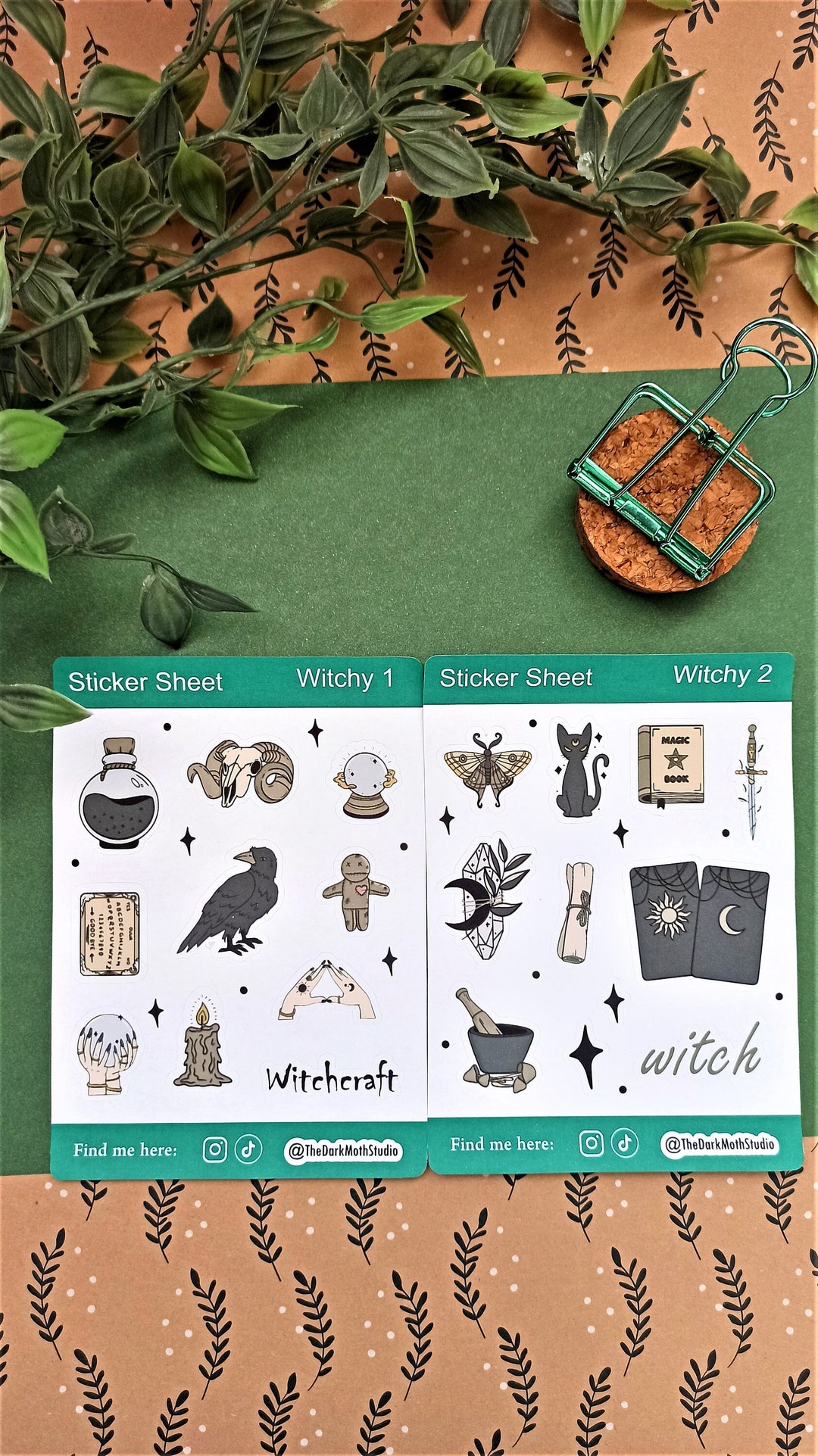 Witchcrafting Bullet Journal Sticker Sheets / Witchy Bujo Stickers ...