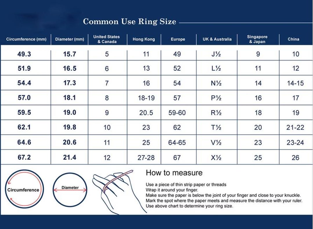 Ring Size Finder | Printable Diamond Ring Sizer | Ring Size Measure ...