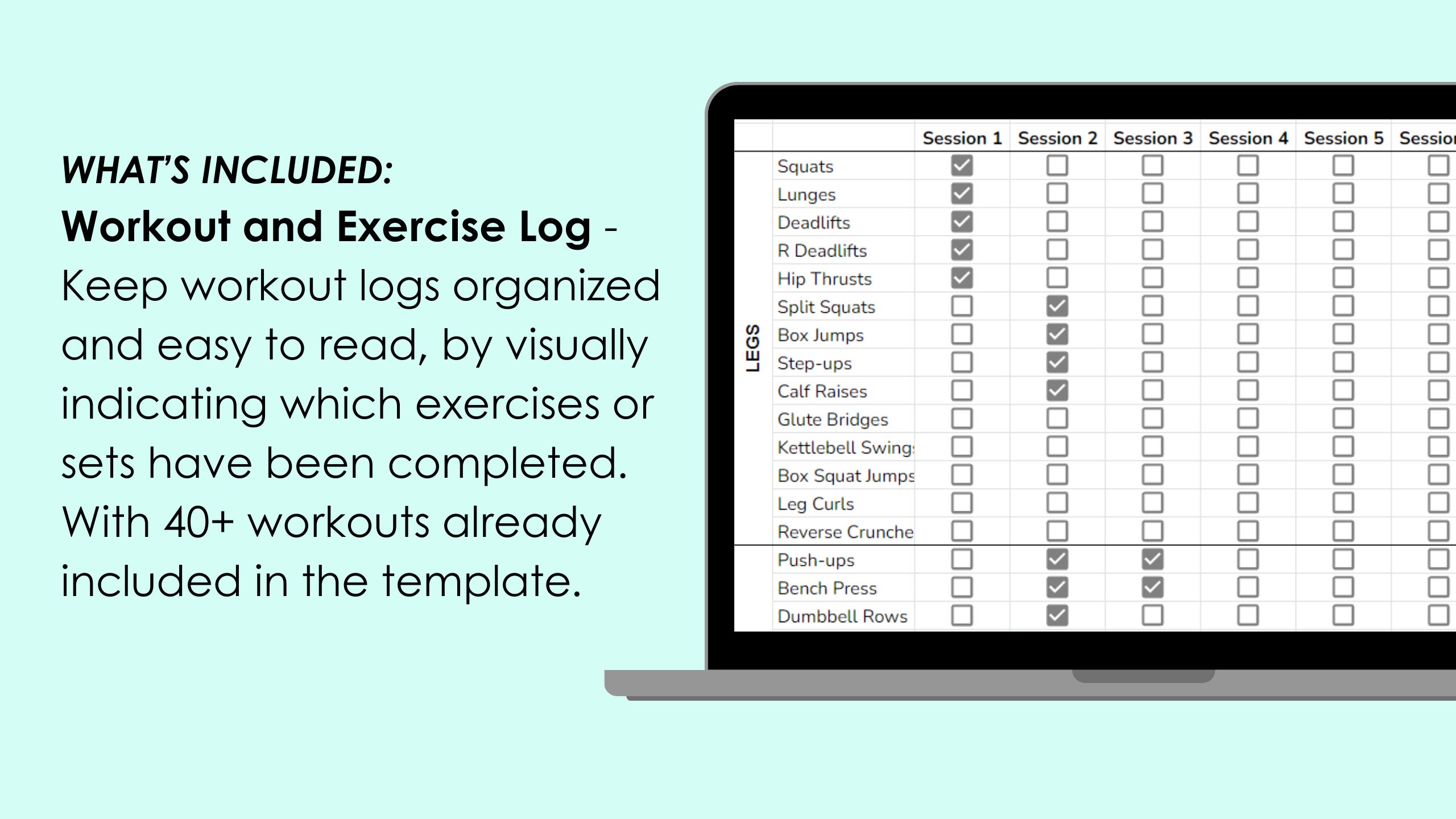 Personal Trainer Workout Tracker Sheet - Workout Log Book for Personal ...