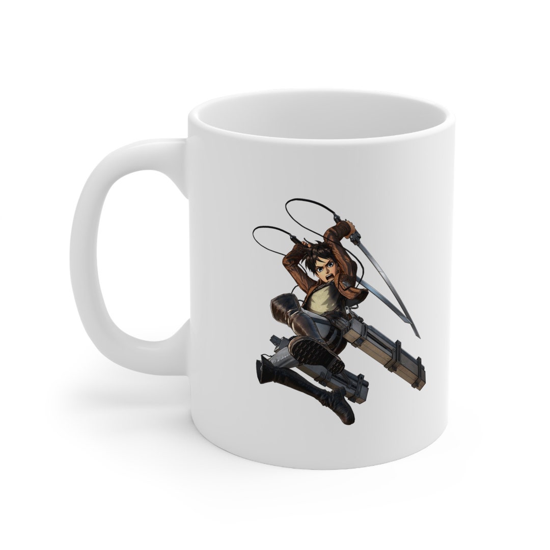 Attack on Titan Anime Erean Yeager Ceramic Coffe Mug AOT - Etsy