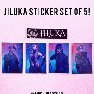 JILUKA Visual Kei, V-kei, J-rock Band Glossy and Waterproof Sticker Set ...