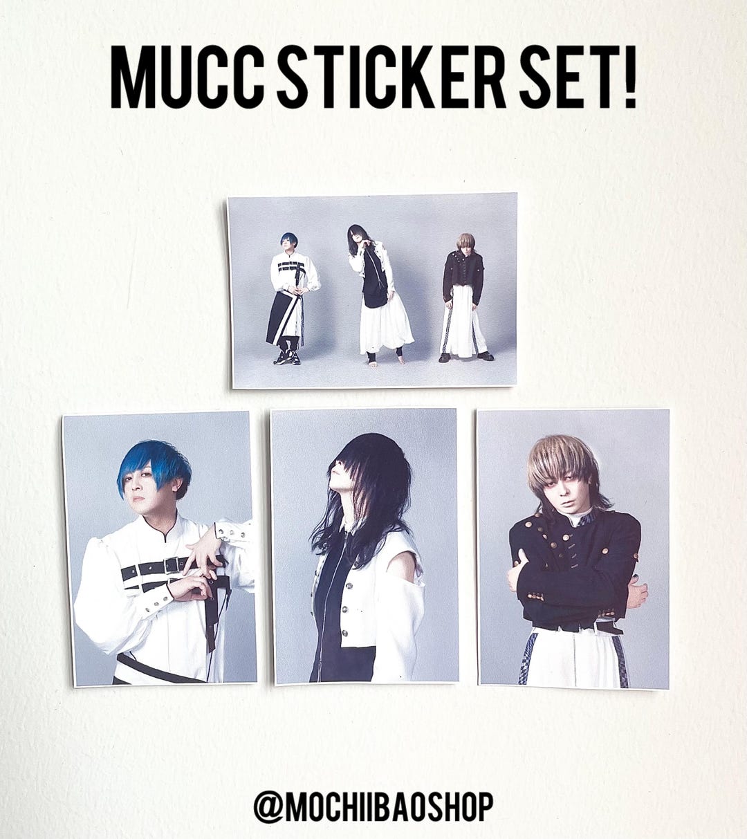 Set of 4 MUCC Visual Kei, J-rock, V-kei Band Glossy and Waterproof ...