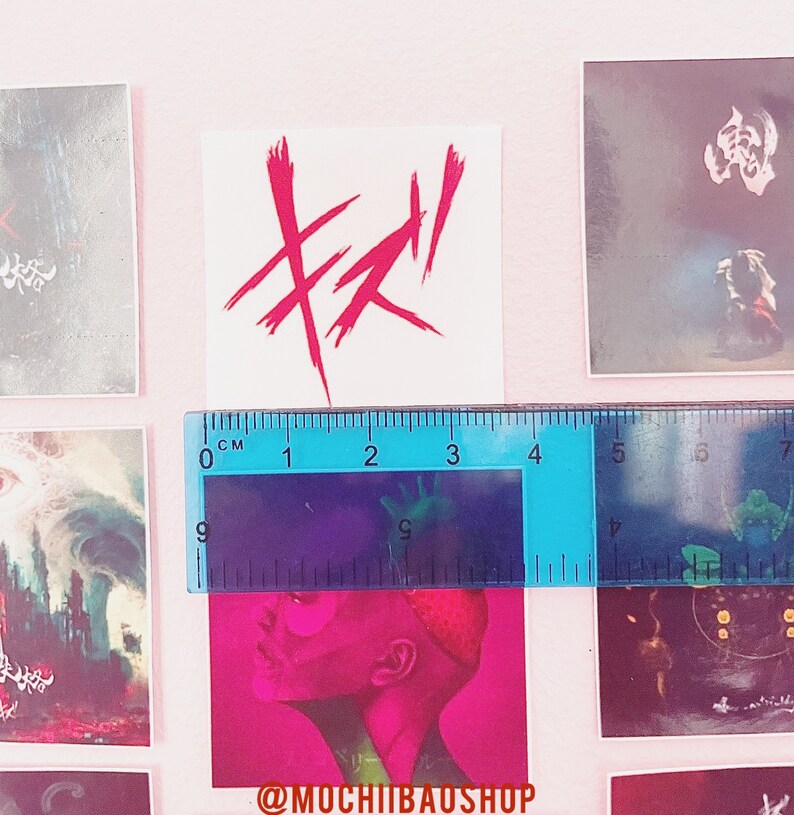 Set of 9 Kizu Visual Kei, J-rock, V-kei Band Glossy and Waterproof ...