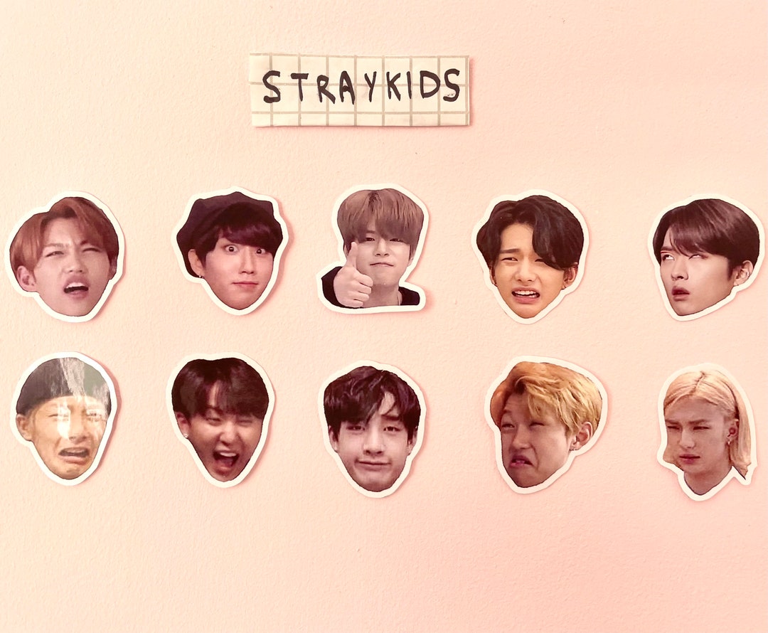 Stray Kids Glossy Meme Face Stickers Set of 10 - Etsy