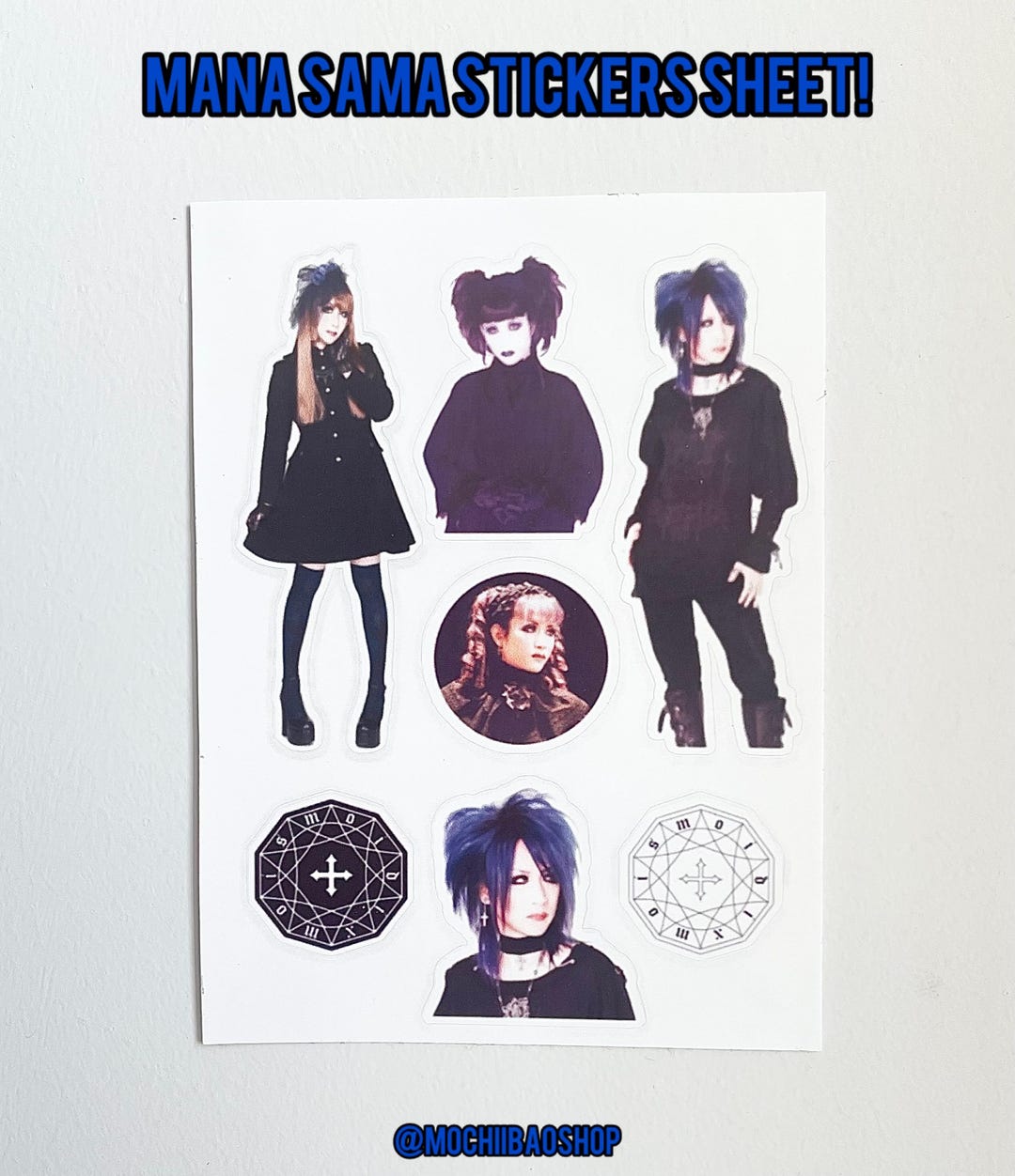 Mana Sama Themed Visual Kei, J-rock, V-kei Band Glossy and Waterproof ...