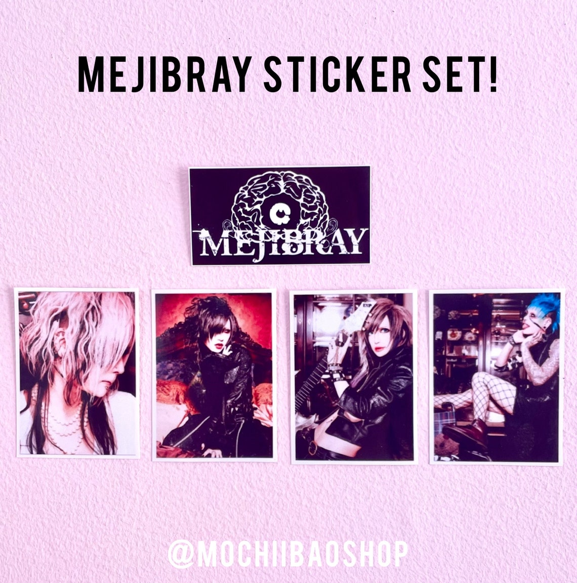 Set of 5 MEJIBRAY Visual Kei, V-kei, J-rock Band Glossy and Waterproof ...
