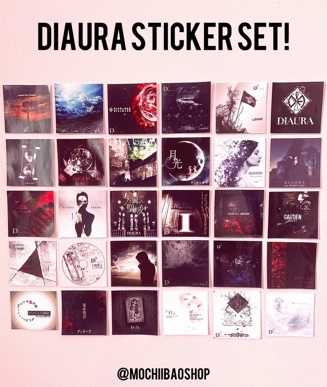 Set of 30 DIAURA Visual Kei, J-rock, V-kei Band Album Glossy and ...