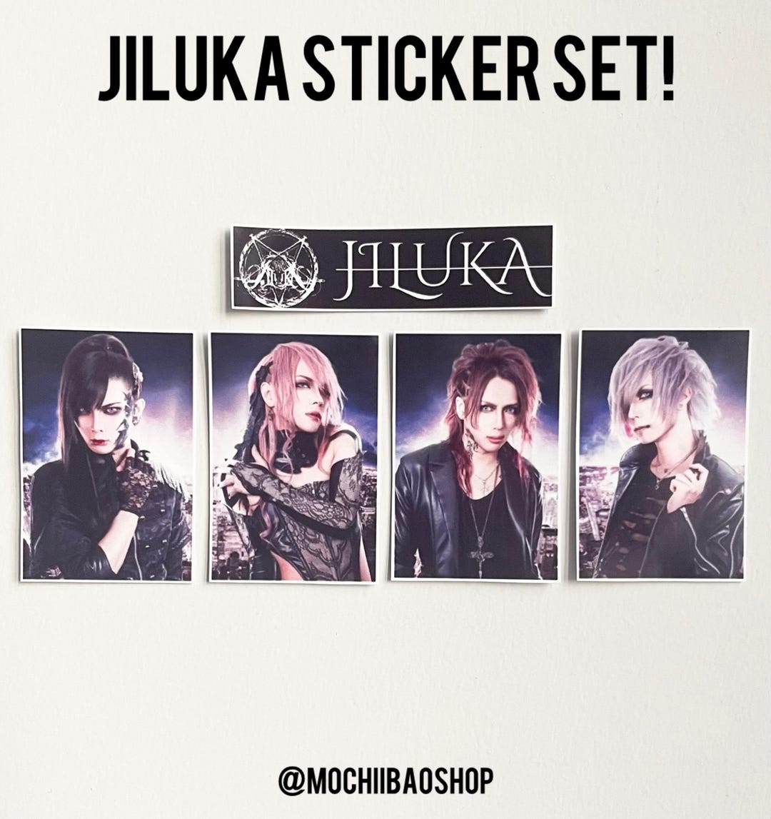 Set of 5 JILUKA Visual Kei, V-kei, J-rock Band Glossy and Waterproof Stickers! - Etsy