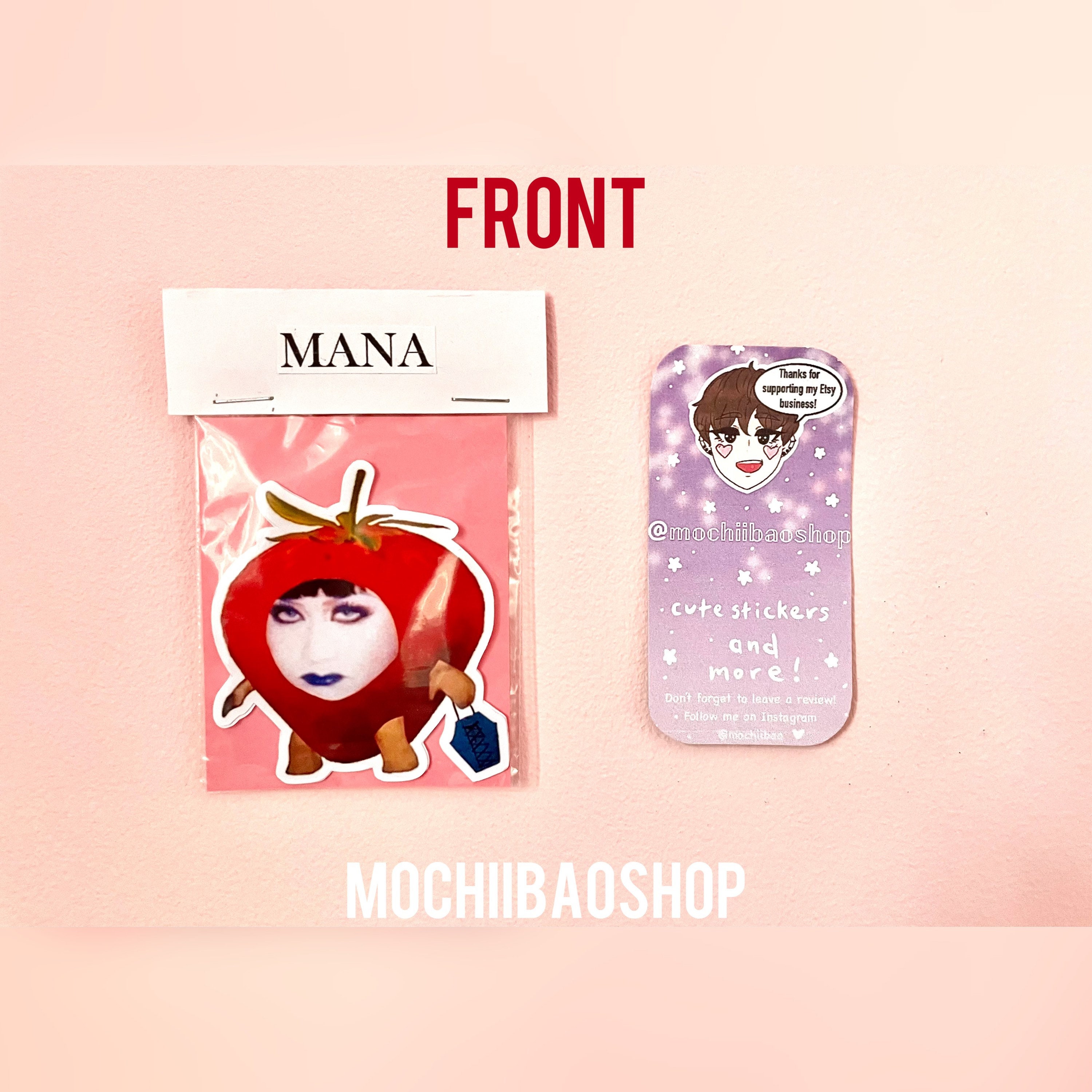 Set of 3 Large Strawberry Mana Sama Visual Kei Glossy Stickers! - Etsy