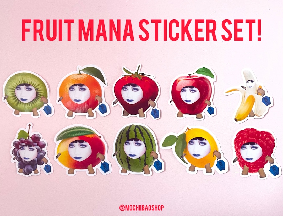 Set of 10 Large Fruit Mana Sama J-rock, Visual Kei, V-kei Band Glossy ...