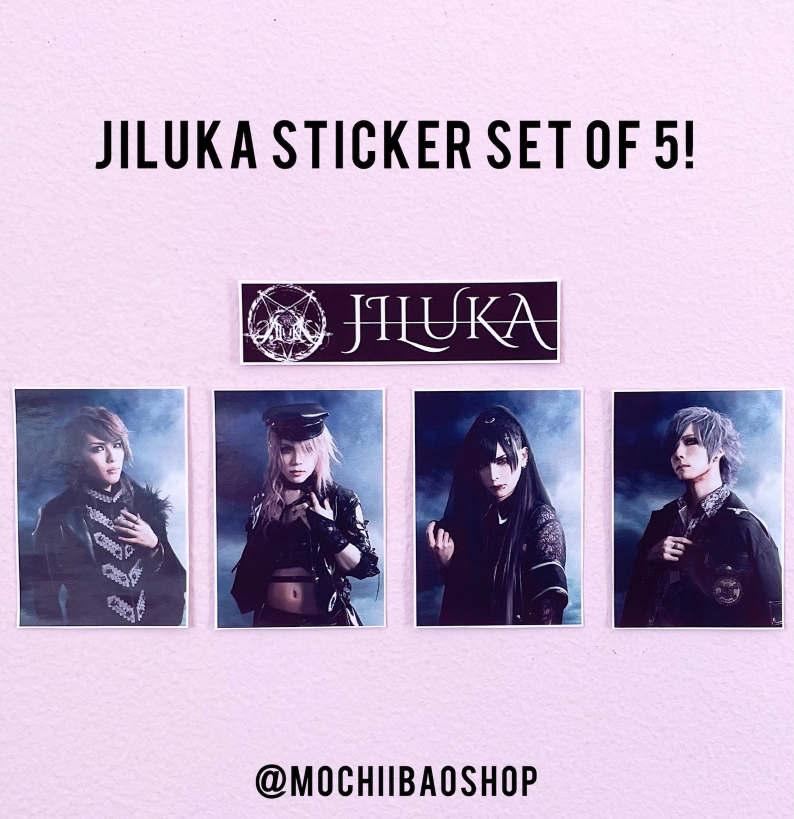 Set of 5 JILUKA Visual Kei, J-rock, V-kei Band Glossy and Waterproof ...