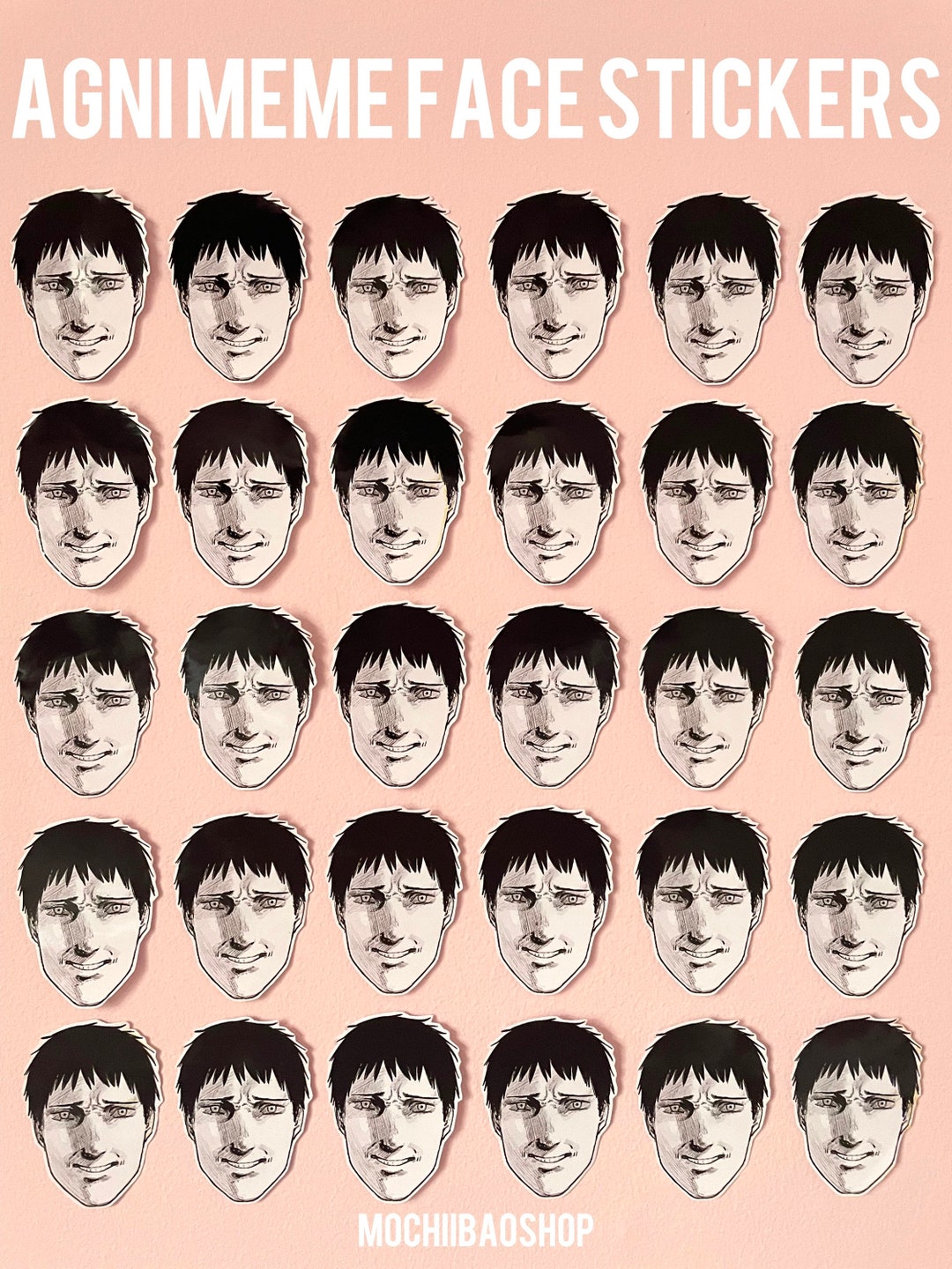 10 Fire Punch Glossy Agni Meme Face Stickers! - Etsy UK
