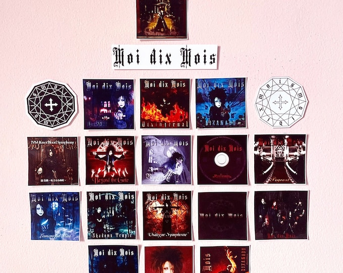 Moi Dix Mois J-rock, Visual Kei, V-kei Band Glossy and Waterproof Album Sticker Set of 20 - Etsy