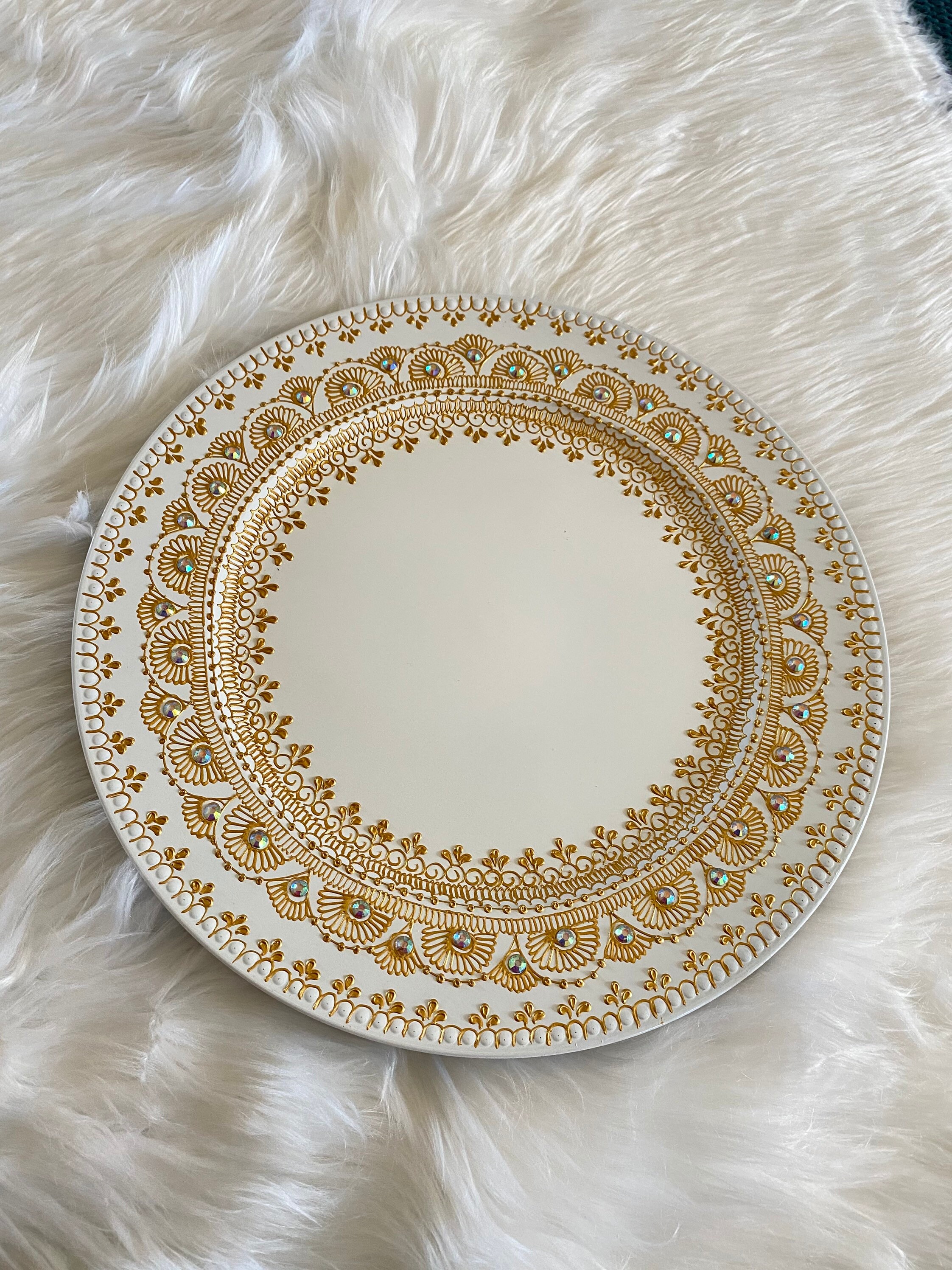 Henna Charger Plate more Colors Available - Etsy
