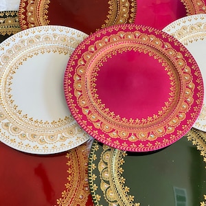 Henna Charger Plate more Colors Available - Etsy