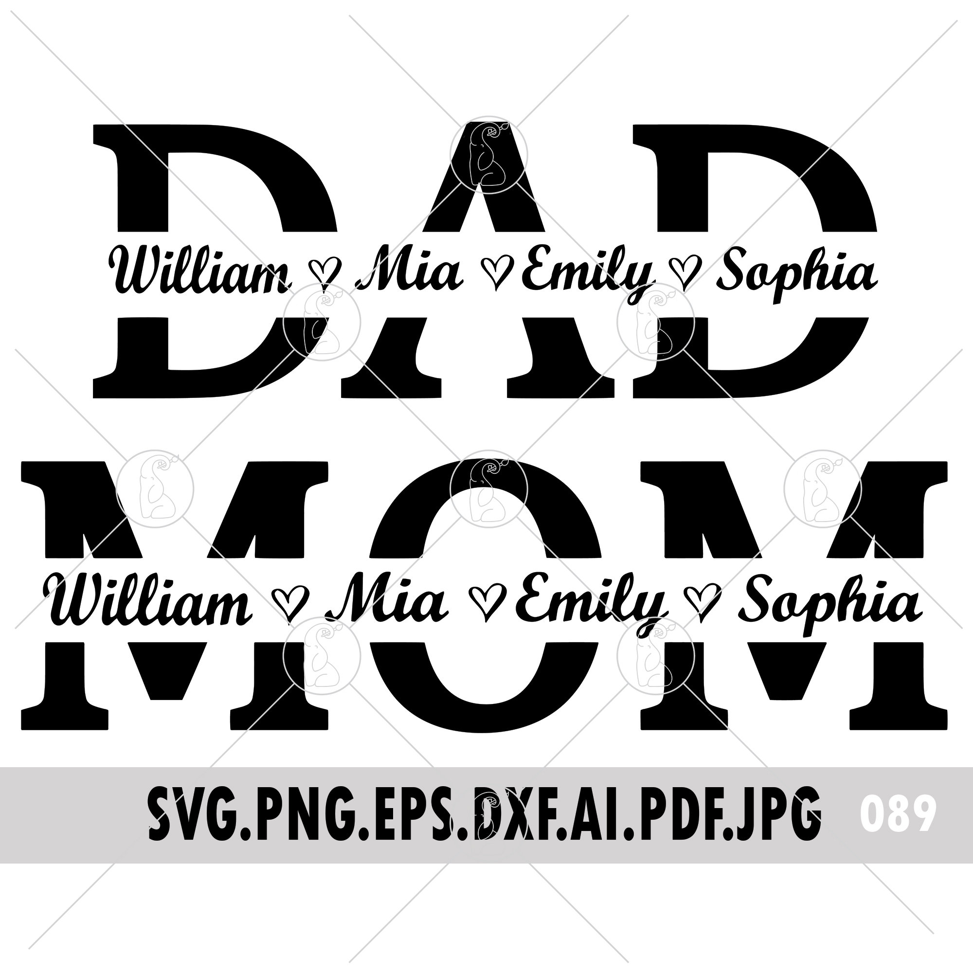 Boy Split Monogram - Etsy