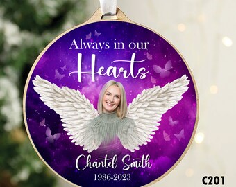 Angel Memorial Ornament PNG Personalized Remembrance - Etsy