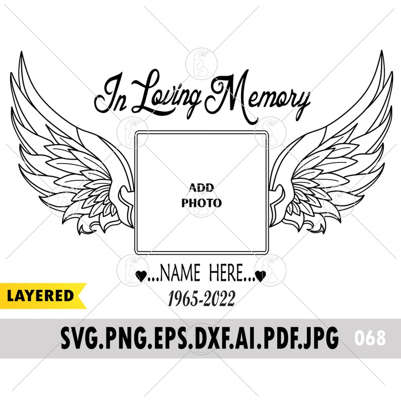In Loving Memory Svg Memorial Svg Rip Svg in Loving Memory - Etsy