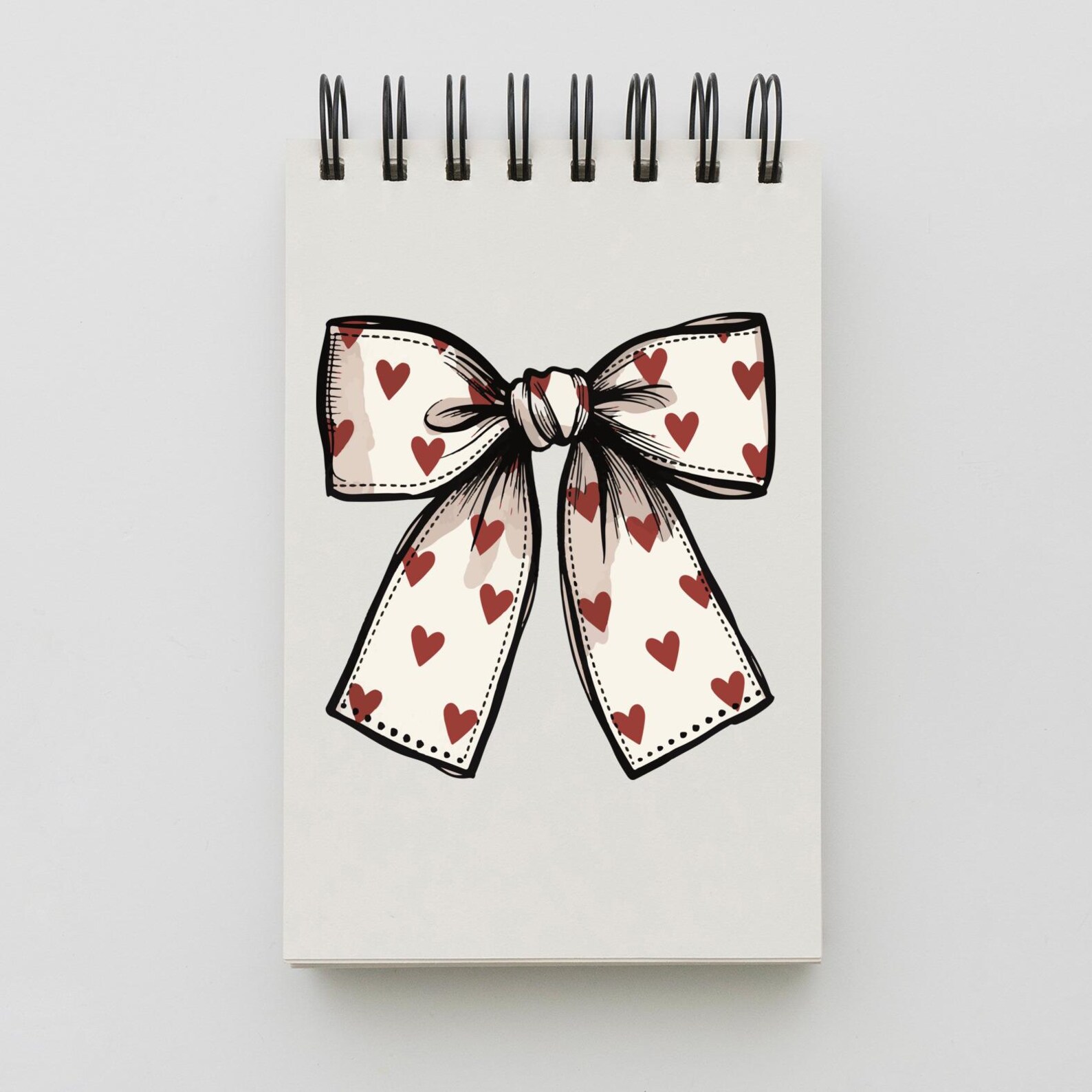 Heart Pattern Ribbon Bow SVG PNG: Valentine Bow Clipart – Cricut ...