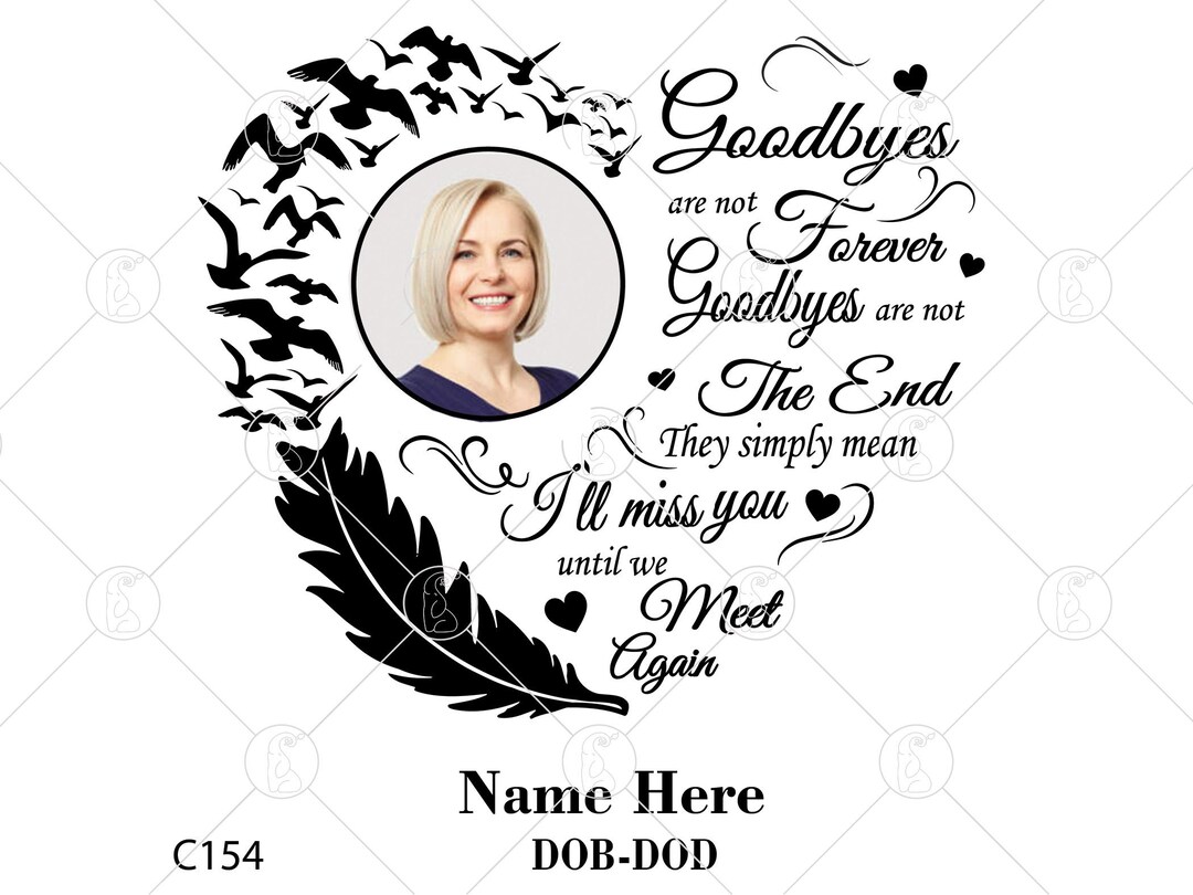 Memorial Feather Birds Svg: in Loving Memory Design (digital Download ...