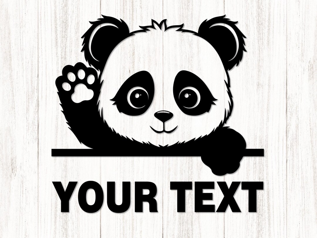 Panda Peeking Svg, Baby Panda Svg, Cute Panda Svg, Panda Svg, Panda ...